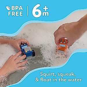 Nuby Squirt Wheels Baby Bath Toys - Baby Essentials - 4-Count