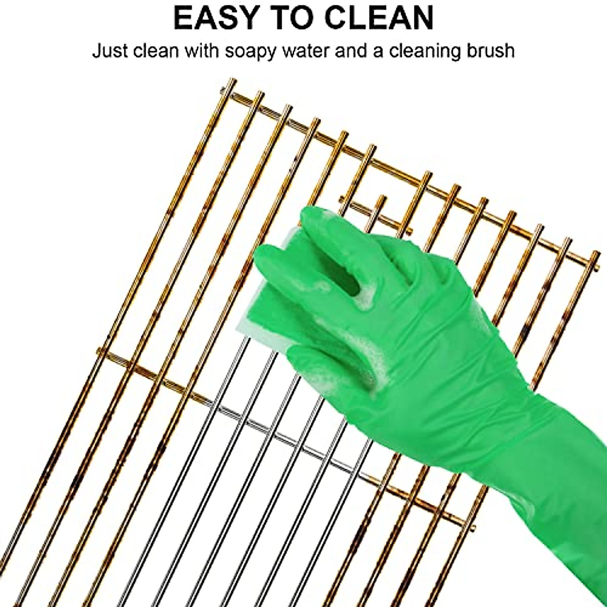 Stainless Steel Solid Rod Cooking Grates for Nexgrill 720-0882A Evolution Infrared Plus 5-Burner Replacement Grill Grates Parts,3 Pack