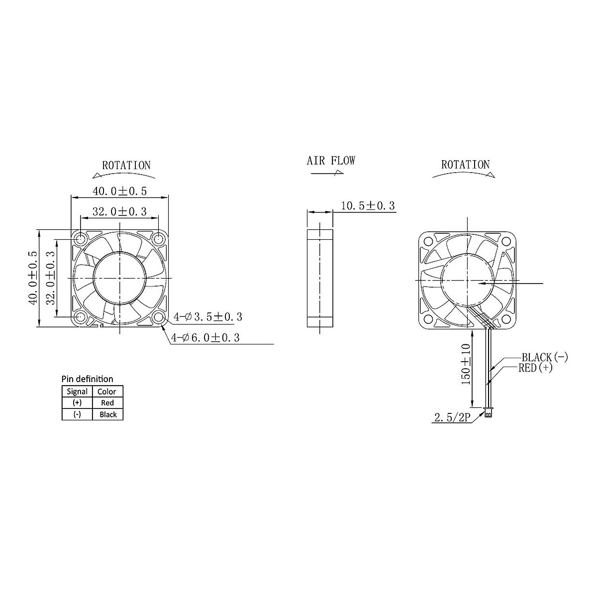 Easycargo 4pcs 3D printer 40mm Fan 12V DC, 4010 Cooling Fan Sleeve Bearing Brushless 2 pin, 40mm Cooler Fan + Grill Mounting Kit 40mm x 40mm x10mm