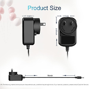 Echo Power Cord Replacement 21W for Amazon Alexa 1st & 2nd Generation,Echo Show 1st,Echo Look Camera,Echo Link with 6ft DC Cord