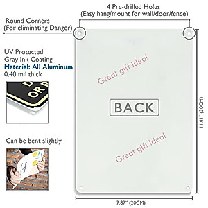 CrazySign Funny Bathroom Poop Here Sign Bathroom Wall Decor 8 x 12 Inch - Good Humor For Bathroom User (208)