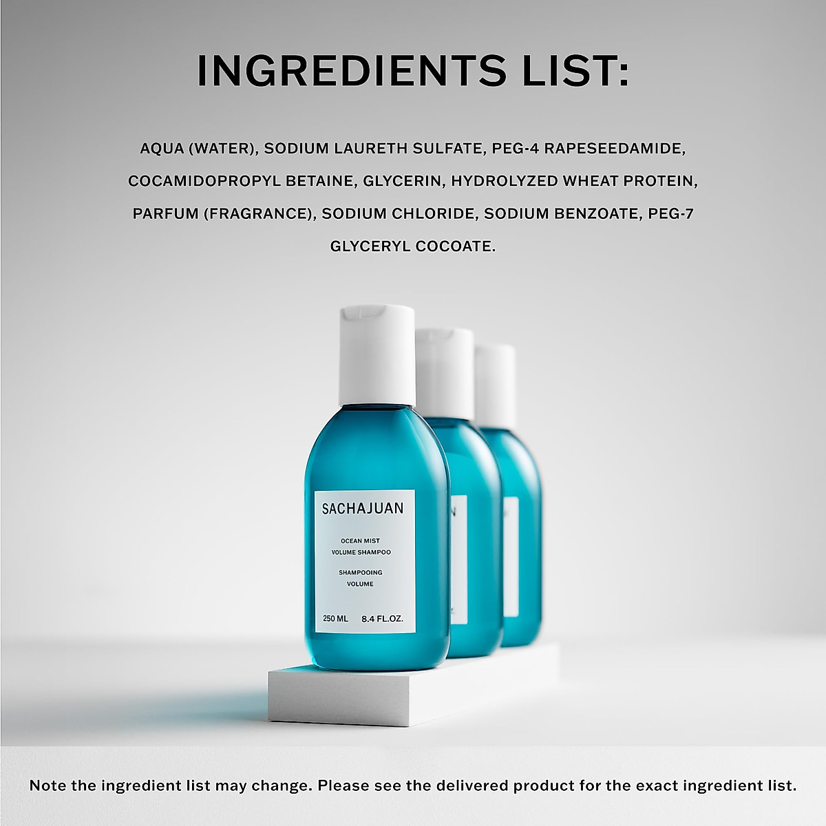 SachaJuan Ocean Mist Volume Shampoo 250 ml / 8.4 oz