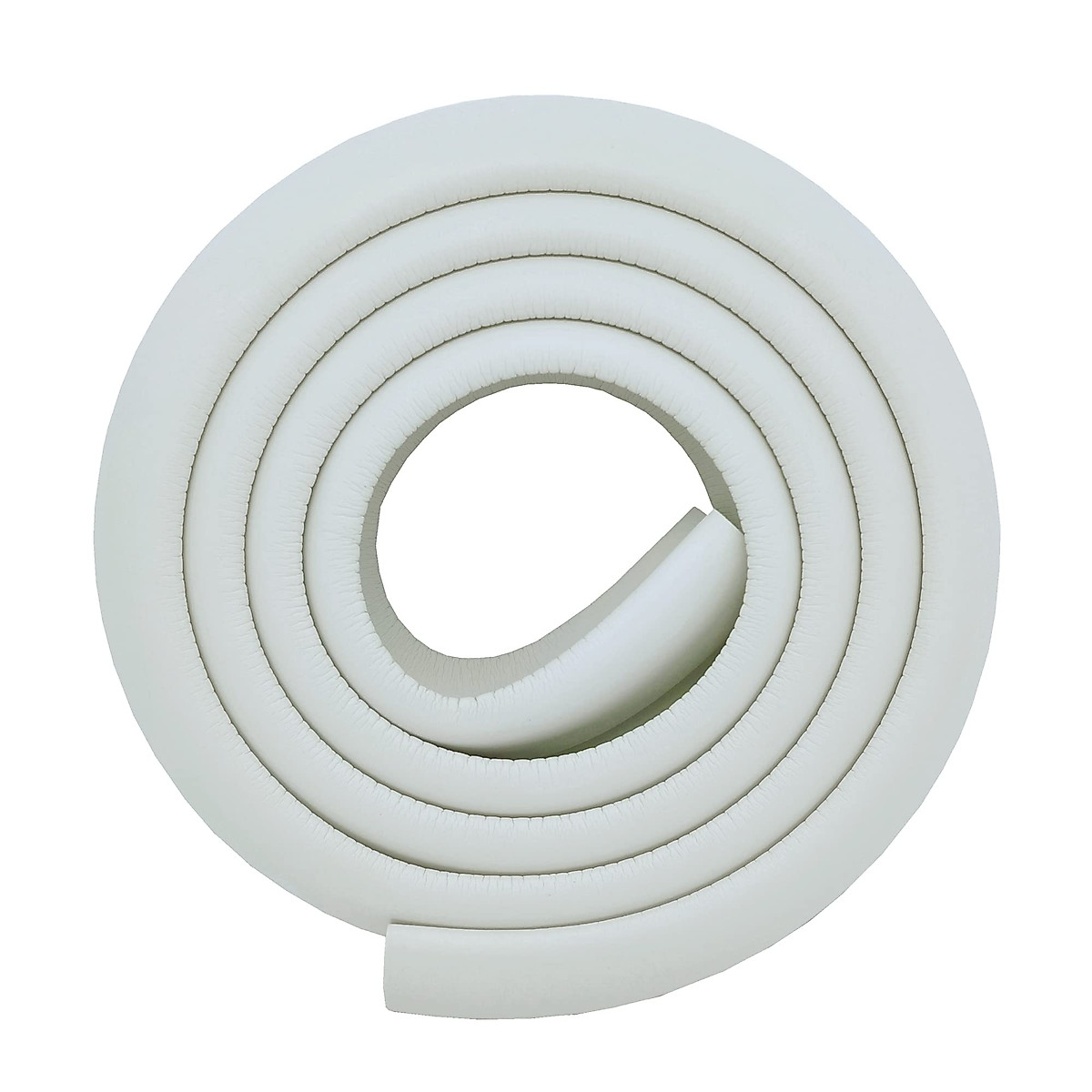 M2cbridge L Shape Extra Thick Furniture Table Edge Protectors Foam Baby Safety Bumper Guard 6.5 Ft (Off White)