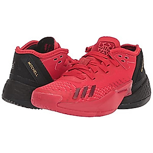 adidas D.O.N. Issue 4 Basketball Shoe, Vivid Red/Black/Team Victory Red, 5.5 US Unisex Big Kid