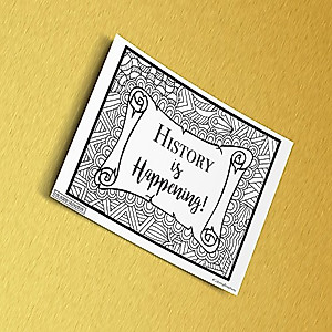 Hamilton | “Just You Wait” Collection | Coloring Pages by Coloring Broadway | Hand-Drawn Illustrations - Printed on Matte Card Stock (8.5" x 11") - Set of 4 Individual Pages