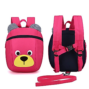 HWJIANFENG Kids Toddler Backpack Boys Girl with Leash Harness Kindergarten Bookbag Preschool Nursery Daycare School Bag Lunch Box