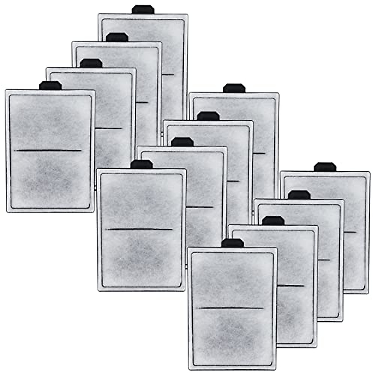 HiTauing 12 Packs PF-S Filter Cartridge for Top Fin Silenstream PF10 Power Filters