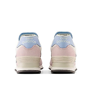 New Balance Women's 574 V2 Meets 90s Sneaker, Stone Pink/Sea Salt/Blue Haze, 12
