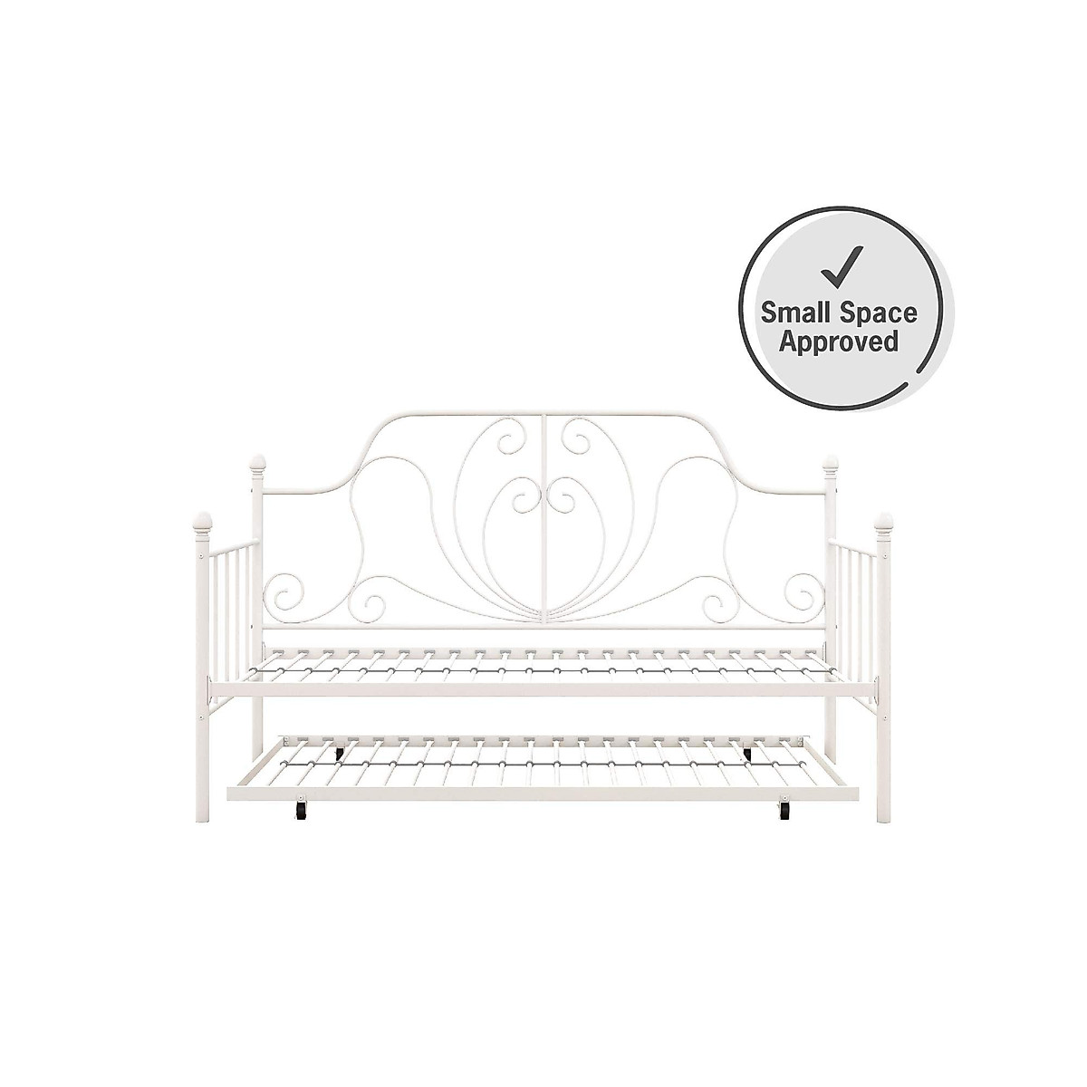 DHP Lucie Metal Twin Size Frame, Black Daybed