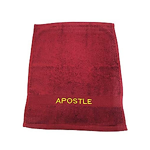 Mercy Robes Preaching Hand Towel Apostle(Burgundy/Gold)