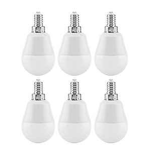 Ymiko LED Light Bulbs, G45 5W E12 Base Candelabra LED Bulbs Dimmable, Warm White 3500K Replacement Decorative Bulbs for Chandelier and Vanity, Pack of 6