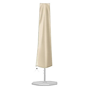 intent_Side Premium Patio Umbrella Cover Outdoor Waterproof With Zip Oxford Fabric, Market Parasol Covers For 9ft To 12ft Garden Outdoor, without Push Rod