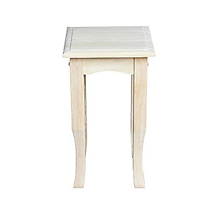 International Concepts 21-Inch Tea Table, Unfinished