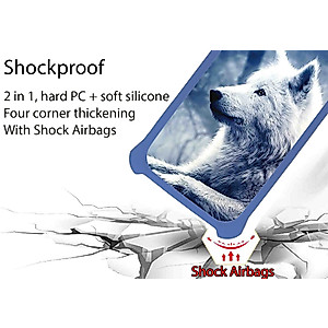 jioeuinly Case for Moto Thinkphone Case Compatible with Motorola Thinkphone Phone Case Cover [with Tempered Glass Screen Protector][Hard PC + Soft Silicone][Ring Support] [Luminous Effect] YGL-LAN