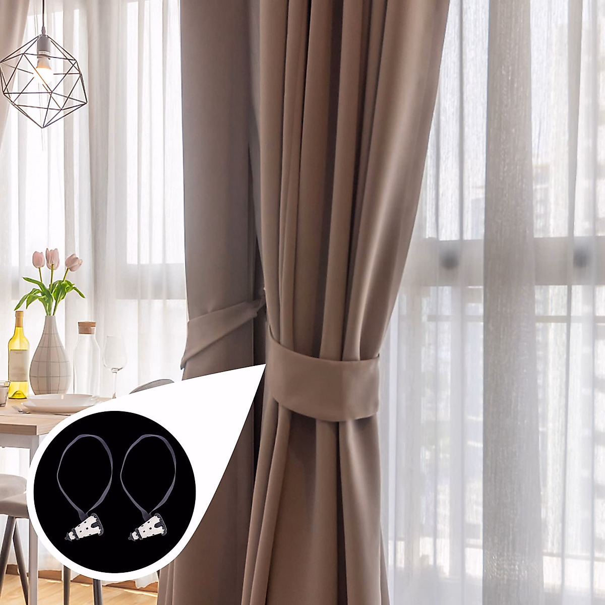 ARTIBETTER Curtain Holdback Resin Curtain Tiebacks 2pcs Lighthouse Curtain Buckle Magnet Curtain Tape White Resin Nautical Style Curtain Accessories Nautical Curtain Tie Backs