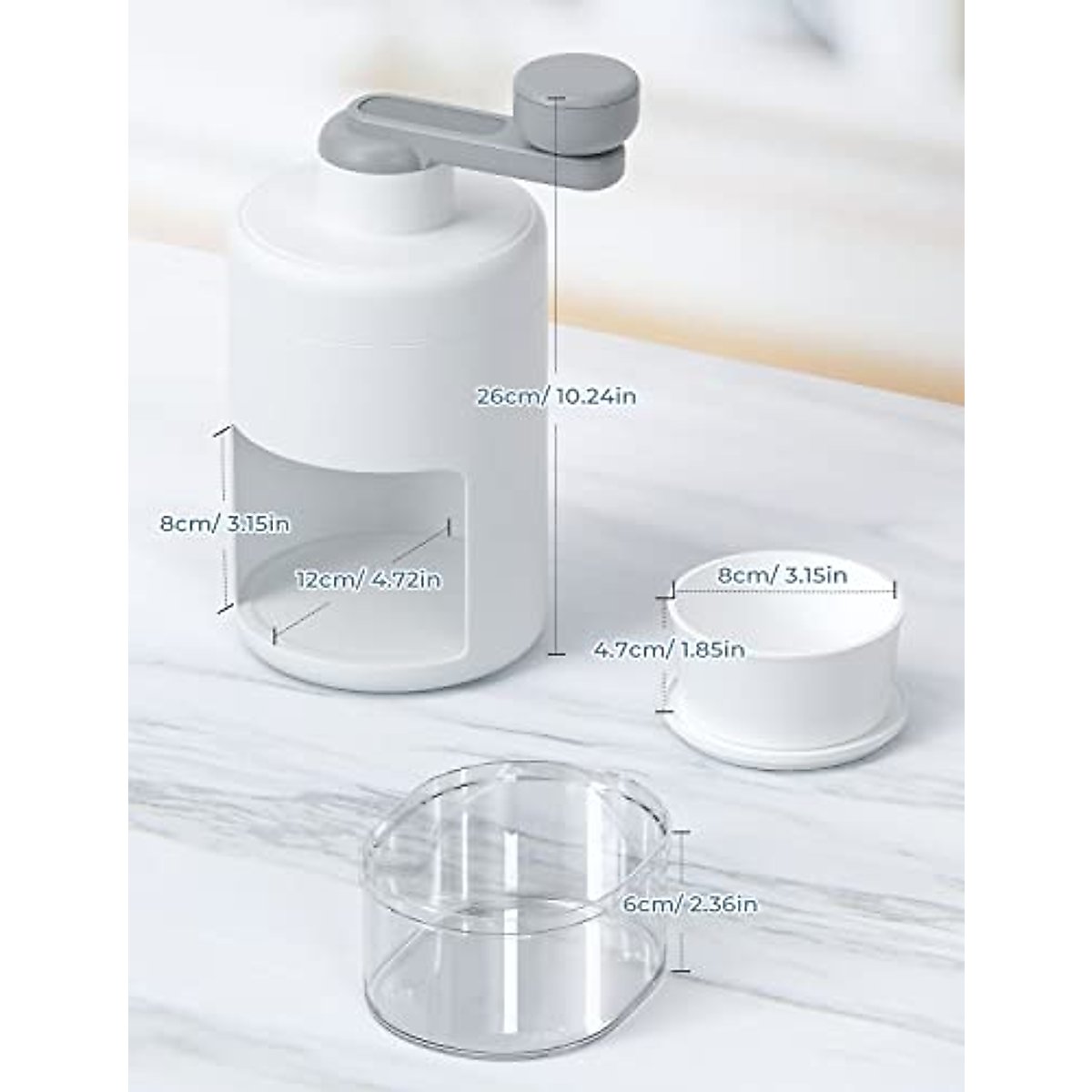 Ice Shaver Portable Ice Crusher with Free Ice Cube Trays
