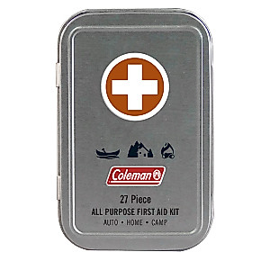 Coleman All Purpose Mini First Aid Kit - Compact & Affordable Emergency Preparedness with First Aid Assortment - 27 Pieces – Travel Friendly