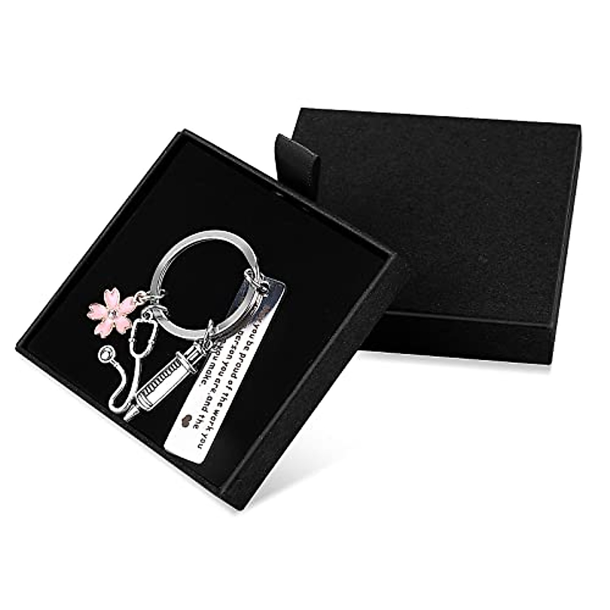 Yolev 2 Pack Jewelry Gift Boxes Cardboard Jewelry Boxes, 2.9x3.1x0.7Inch Small Gift Boxes for Bracelets Earrings Necklaces Jewelry Gift (Black)