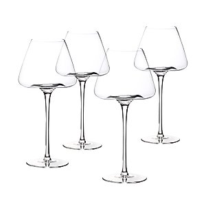 UBENKAKU Wine Glasses Set of 4, 25 OzExtra Large Premium Crystal Burgundy Martini Glasses Set of 4 Thin Rim Long Stem for Red or White Daily Use Wedding Anniversary or Birthday Gift