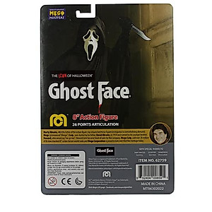 Mego Ghost Face Figure Scream Item No. 62759 8" Action Figure 26 Points Articulation