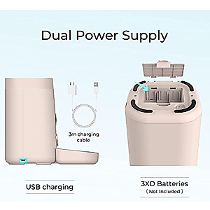 DOGNESS Automatic WiFi Dog/Cat Smart Camera Feeder - 6.5Lbs Large Capacity App Control Food Dispenser with WiFi, Portion Control, Voice Recording, Camera, Timer Programmable (4L Pink)