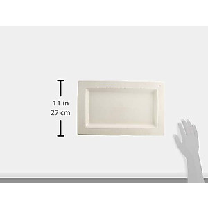 DEI Charmers Platter, 16.0 x 10.0 x 1.5, White