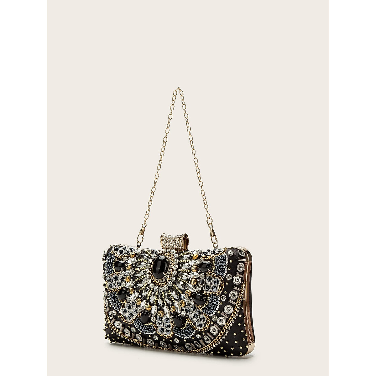 LETODE clutch purse for women with Noble Beaded Sequin Bag evening handbag