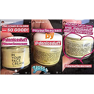 In Your Face CREAM Luxurious Moisturizer for Face | 100% Natural CoQ10 & Vitamin C Face Cream | Adds Layers of Hydration | Softens Signs of Aging & Restores Skin's Balance