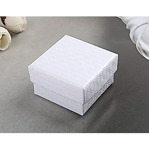 15pcs carboard jewellery gift boxes, earring boxes Necklace Ring mixed Boxes Jewelry Storage Gift Packaging Box for Anniversary Wedding Birthday Christmas gift box (white earrings box)