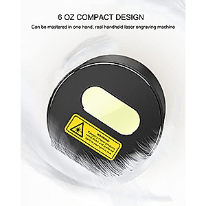 LaserPecker 1 Laser Engraver, Mini Engraving Machine Portable Laser Etcher, Compressed Spot High Precision Grabadora Laser with Laser Safety Glasses - Black