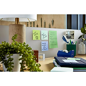 Post-it Super Sticky Recycled Notes, 3x3 in, 24 Pads, 2x the Sticking Power, Poptimistic, Bright Colors, 30% Recycled Paper (654-24SST-CP)