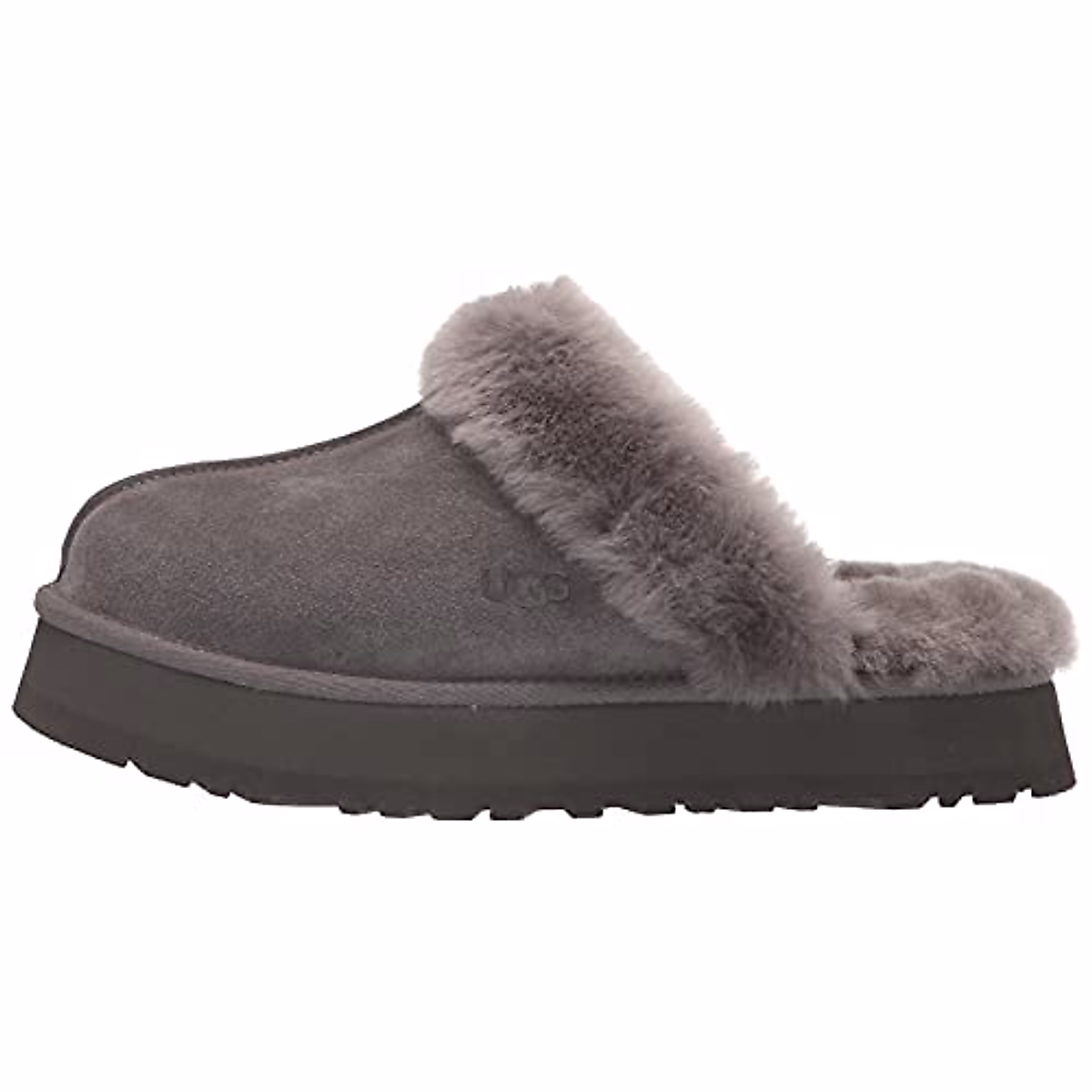 UGG Women's Disquette Slipper, Charcoal, 8