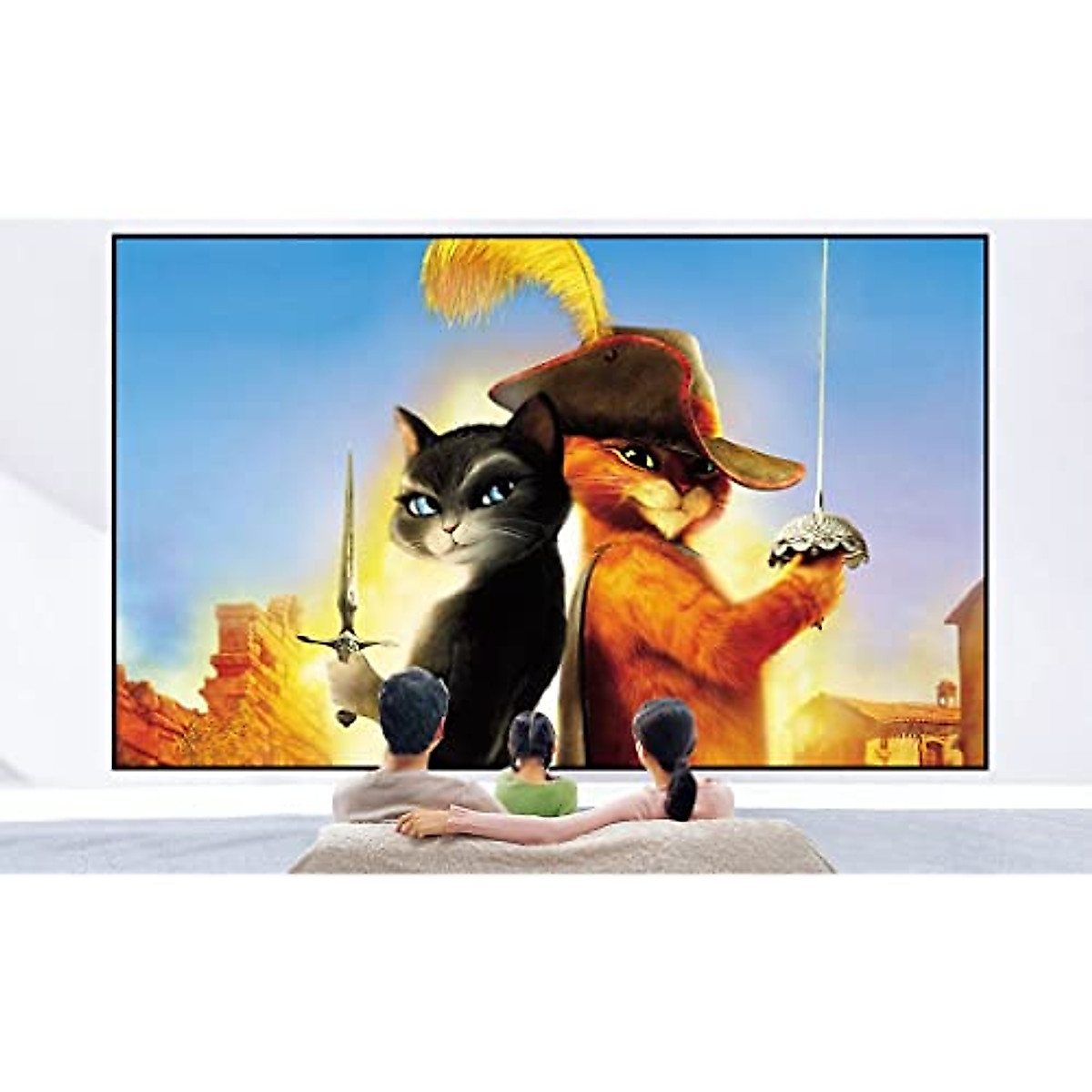 CXDTBH Home Projector Video Movie Beamer System Full 1080P Native Resolution Home Theater Projector