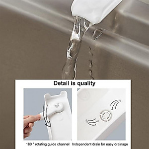 HASMI Garbage bin Kitchen Drain Trash Can Kitchen Waste Bin Countertop Garbage Cans Recycle Rubbish Bin Dry Wet Separation Storage Bucket Trash Can