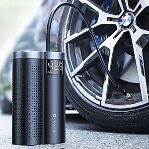 VICMARS Cordless Tire Inflator Portable Air Compressor, [Fast & Accurate] Air Pump for Car Tires, Auto-Stop Digital Car Tire Inflator with LED Light for Car Tires, Bikes, Motorcycles, Balls 150PSI