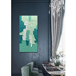 V-inspire Art,24x48 inch 100% Hand Painted Contemporary Abstract Oil Paintings Modern Decorative Artwork on Canvas Wall Art Ready to Hang for Home Decoration Wall Decora