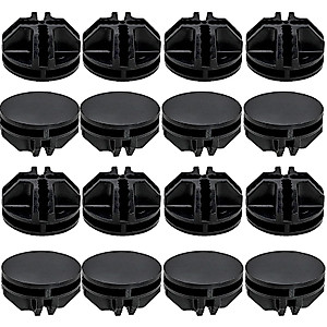 Bonsicoky 16 Pcs Black Plastic Connector, Wire Grid Cube Connector for Modular Closet Storage Organizer and DIY Wire Cube Storage Unit