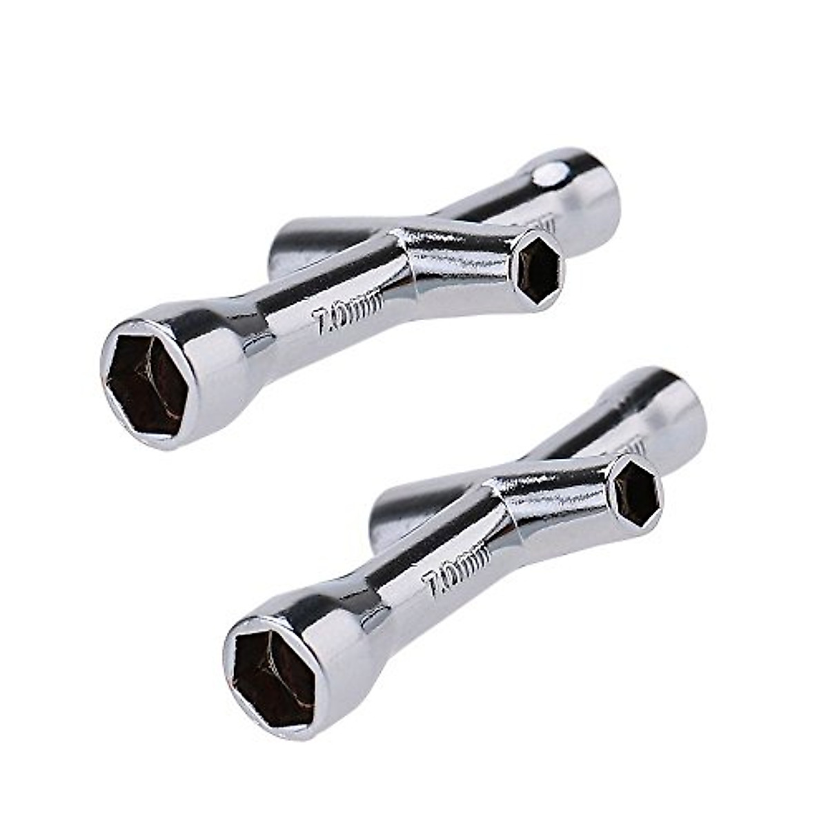 ShareGoo 2 Pack 4mm 5mm 5.5mm 7mm Cross Wrenches Maintenance Tool ,Small Sleeve Hex Socket Wheel Spanner for RC Model Car Truck Buggy