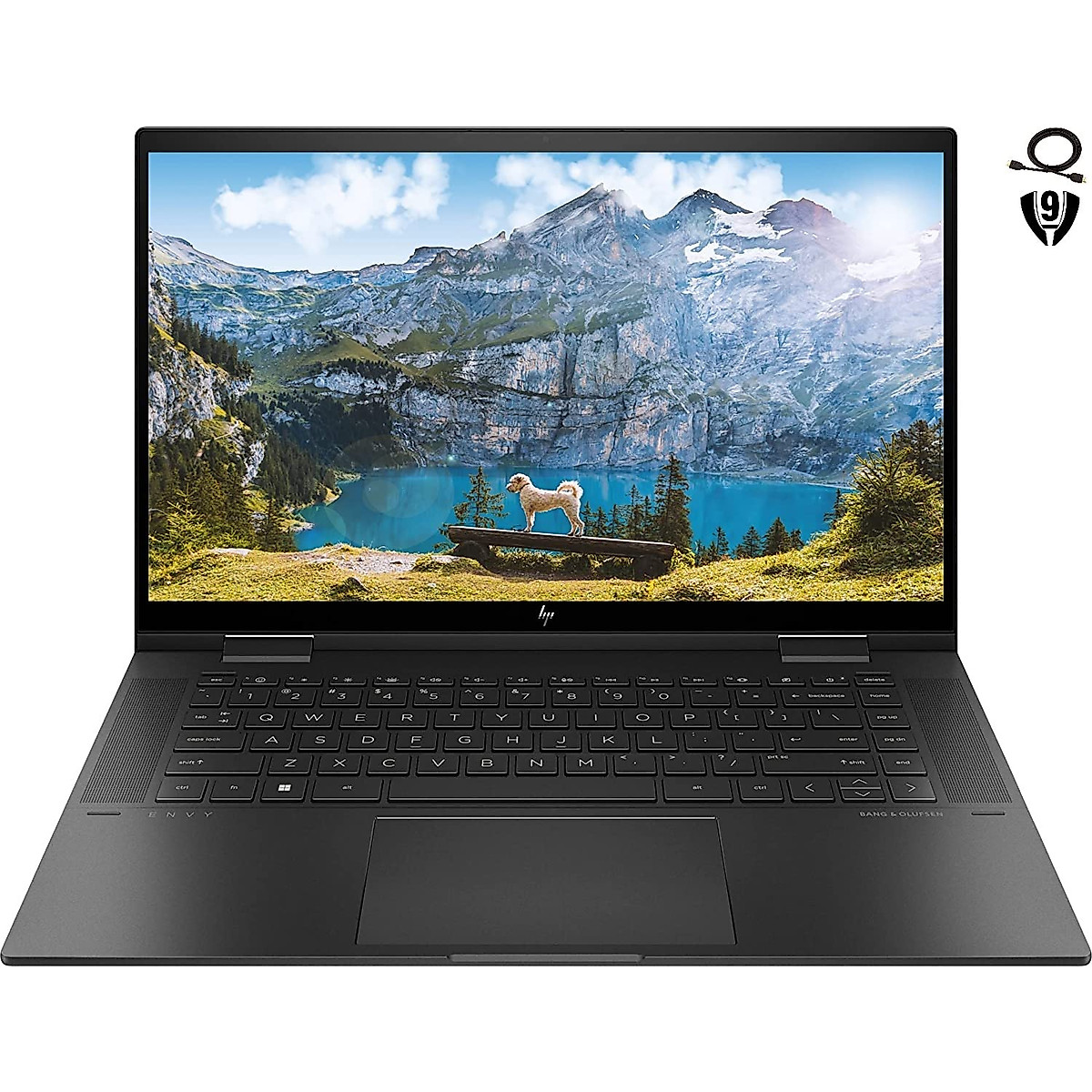 HP Envy x360 2-in-1 15.6" FHD Touchscreen Laptop, AMD Ryzen 5 5625U, 16GB RAM 1TB SSD, Wi-Fi, Bluetooth, HDMI, Webcam, Backlit Keyboard, Windows 11 Home, Black (Renewed)