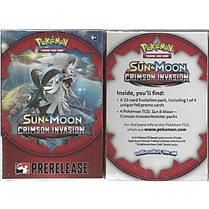 Pokemon Sun & And Moon Crimson Invasion Booster Prerelease Kit Box - 63 cards!