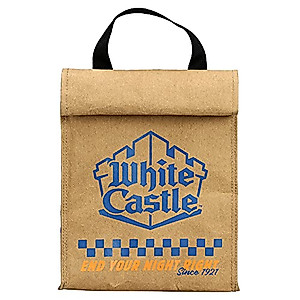 White Castle Burger Brown to-Go Bag Lunch Sack