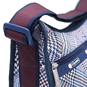 LeSportsac Classic Hobo Crossbody Handbag in Puzzled Plaid