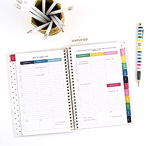 Academic Student Planner 2021-2022, Simplified by Emily Ley for AT-A-GLANCE Weekly & Monthly Planner, 5-1/2" x 8-1/2", Small, for School, Happy Stripe (ELS21-200A)