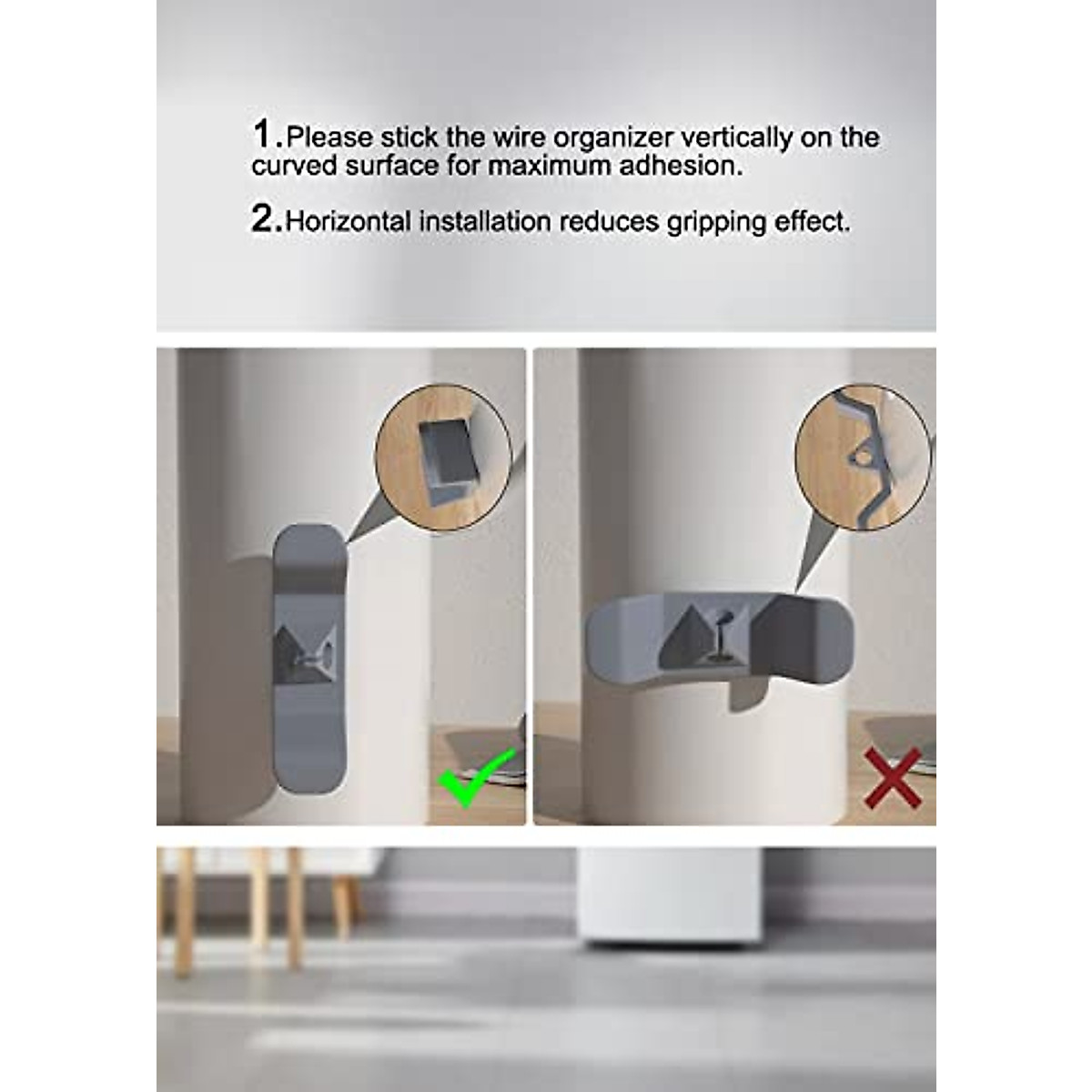 Cord Organizer for Appliances, Sticky and Sturdy Cord Wrapper, Kitchen Appliance Cord Organizer Stick On Mixer, Small Appliances, Pressure Cooker, Coffee Maker, Blender, and Air Fryer (6 PCS)