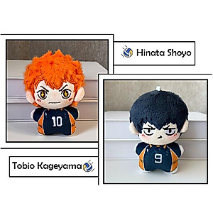Shoyo/Tobio Kageyama Plush Anime Stuffed Figure Cute Cartoon Character Throw Pillow Bag Pendant Home Sofa Decoration 12cm/4.72"