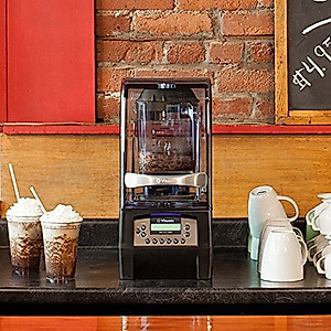 Vitamix 36019 The Quiet One On-Counter Bar Type 48 Oz Blender, black/clear