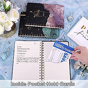 EOOUT 3 Pack Spiral Notebook Journals for Women College Ruled Notebook, 6"x 8.5", 160 Pages, Back Pocket, for Gifts, Office, School Supplies