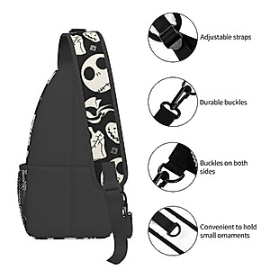 Lufcveq Crossbody Bags For Women/Men Skull Sling Bag Outdoor Casual Fashion Chest Bags