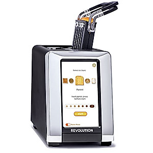 Revolution InstaGLO® R180B Matte Black Toaster + Revolution Panini Press Bundle. Make grilled cheeses, quesadillas, paninis, tuna melts and other sandwiches in your toaster (2 items)
