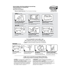 Command Under Sink Sponge Caddy, White, 1-Caddy, 4-Strips, 2-Pack, Organize Damage-Free